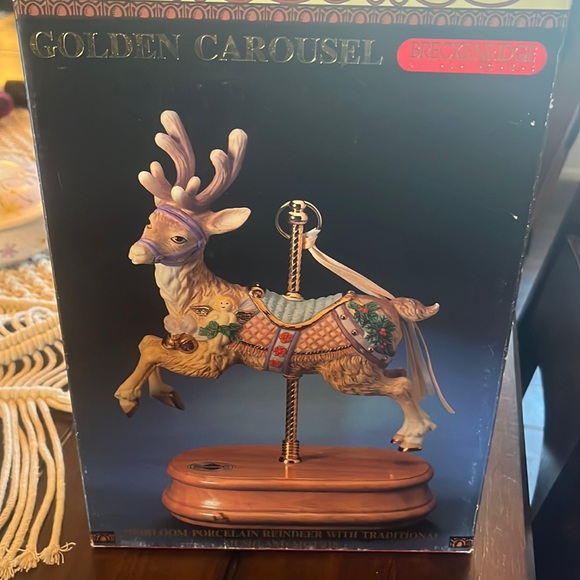 Holiday | Heirloom Porcelain Reindeer With Traditional Music And Motion ...